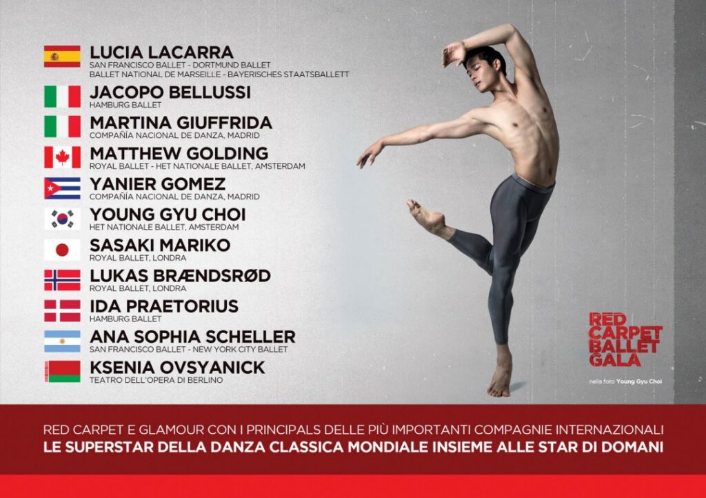 Red Carpet Ballet Gala le stelle della Danza a Roma e Torino